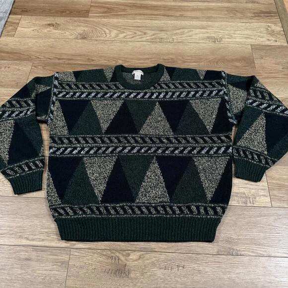 American Vintage | Sweaters | Vintage Windridge Geometric Triangle Knit ...
